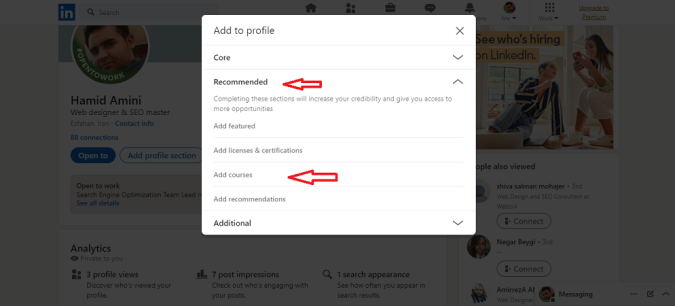 How To Add Courses On LinkedIn (The Simplest Methods) - Rayabaan