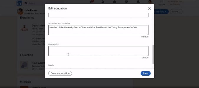 How To Add Major And Minor On LinkedIn 2024 - Rayabaan