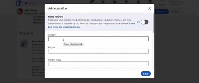 How To Add Major And Minor On LinkedIn 2024 - Rayabaan